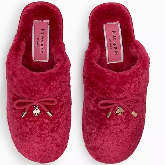 kate spade | Shoes | Kate Spade Lucy Slippers Festive Pink Size 8 Nwt ...